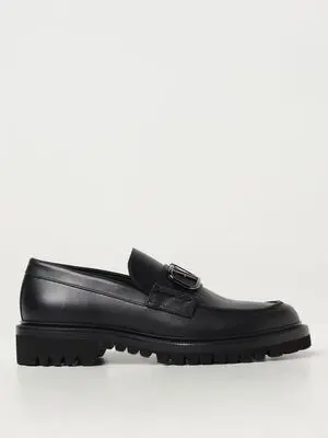 Valentino Garavani Leather Loafers With Metal Detail