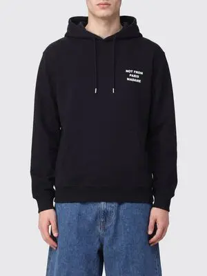 Drole De Monsieur Logo Hooded Sweatshirt - Black