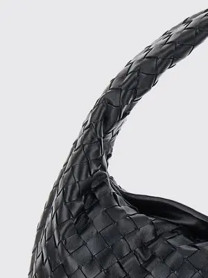Bottega Veneta Woven Leather Shoulder Bag - Black