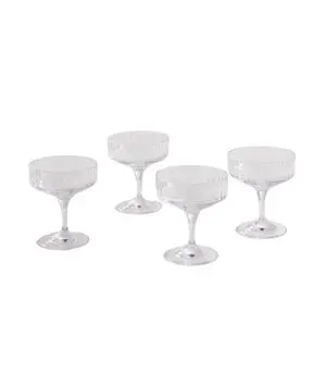 SOHO HOME Roebling Set Of Four Crystal Champagne Coupes