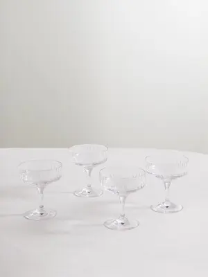 SOHO HOME Roebling Set Of Four Crystal Champagne Coupes