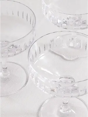 SOHO HOME Roebling Set Of Four Crystal Champagne Coupes