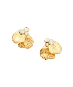 Chloé Flower -tone Crystal Earrings