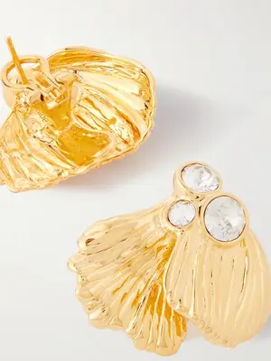 Chloé Flower -tone Crystal Earrings