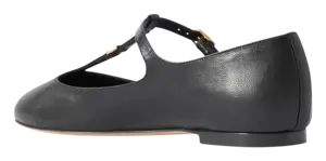 Chloé Marcie Embellished Leather Ballet Flats - Black