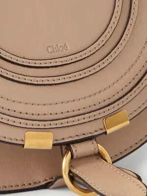 Chloé Marcie Mini Textured-leather Shoulder Bag