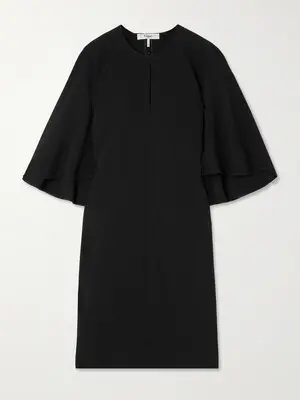 Chloé Cape-effect Crepe Mini Dress