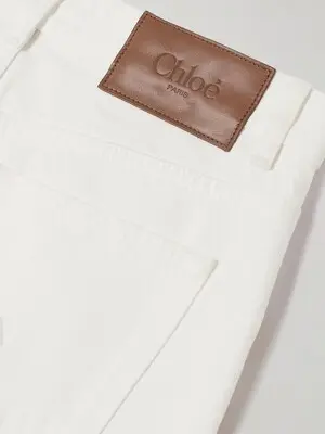 Chloé Cropped High-rise Straight-leg Jeans