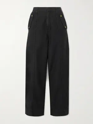 FRAME Utility Barrel Cotton-canvas Pants