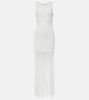Faithfull The Brand Maceio Fringed Cotton Minidress - White