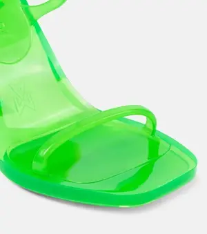 Amina Muaddi Brito Pvc Mules - Green