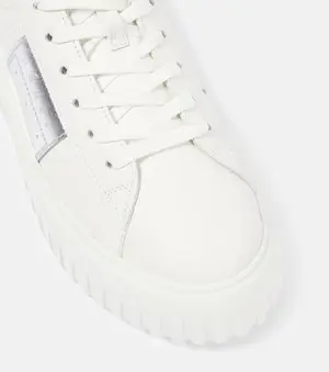 Hogan H-stripes Leather Platform Sneakers