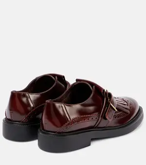 TOD'S Leather Monk Strap Shoes