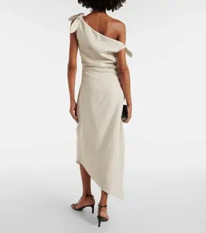 SIR. Affogato Linen Midi Dress