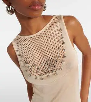 Rabanne Embellished Tank Top