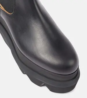 Sacai Leather Chelsea Boots