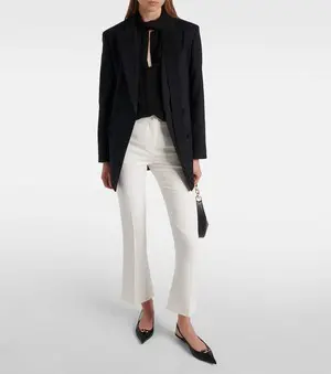 Valentino Garavani Cady Couture Flared Pants - Red
