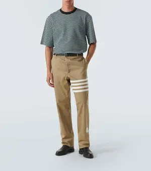 Thom Browne Striped Oversized Cotton T-shirt