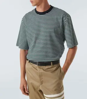 Thom Browne Striped Oversized Cotton T-shirt