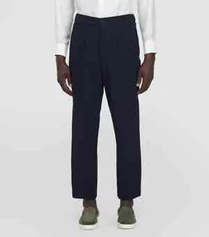 Giorgio Armani Straight Leg Wool-blend Trousers
