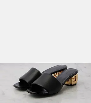 Givenchy G Cube Leather Mules