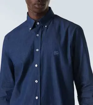 Etro Logo Denim Shirt