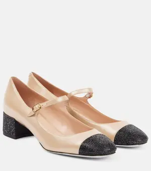 Rene Caovilla Round Toe Pumps