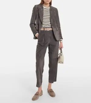 Brunello Cucinelli Striped Cashmere-blend Sweater