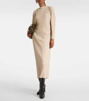 Max Mara Turtleneck Midi Dress