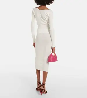 Jacquemus Le Haut Pralù Scalloped Ribbed-knit Top - White