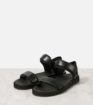 THE ROW Hook-and-loop Leather Sandals