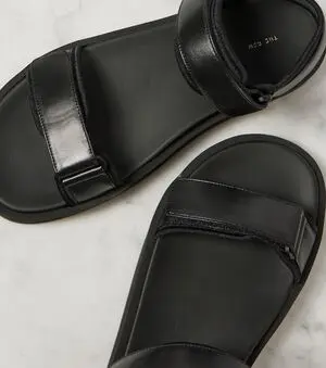 THE ROW Hook-and-loop Leather Sandals