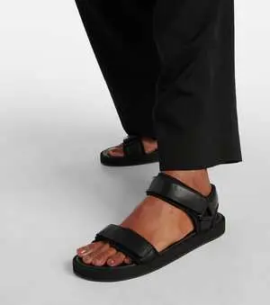 THE ROW Hook-and-loop Leather Sandals