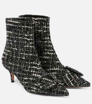 GIANVITO ROSSI Bouclé Ankle Boots