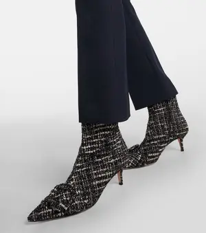 GIANVITO ROSSI Bouclé Ankle Boots