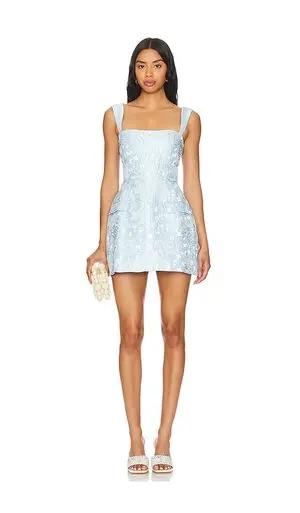 Amanda Uprichard Amanda Uprichard Bethany Romper In Baby Blue. Blue