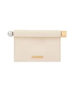 Jacquemus La Pochette Rond Carré Clutch - White