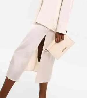 Jacquemus La Petite Pochette Rond Carré Leather Clutch
