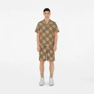 Burberry Oversized Check Silk Shirt