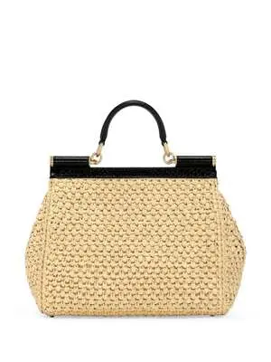 Dolce & Gabbana Large Sicily Handbag - Neutrals