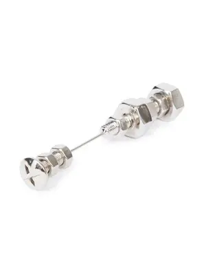 MAISON MARGIELA Screw-motif Brooch - Silver