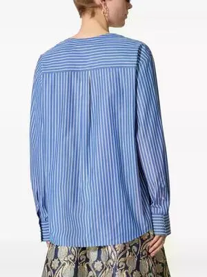 Valentino Garavani Logo-plaque Striped Shirt
