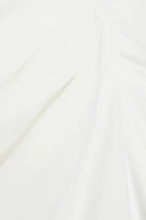 RHEA COSTA Draped Crepe Gown