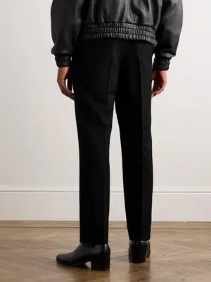 Saint Laurent Straight-leg Wool-twill Trousers