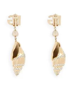 Dolce & Gabbana Dg Shell Drop Clip-on Earrings