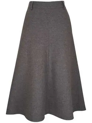 Brunello Cucinelli Wool Flared Skirt