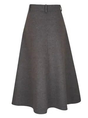 Brunello Cucinelli Wool Flared Skirt