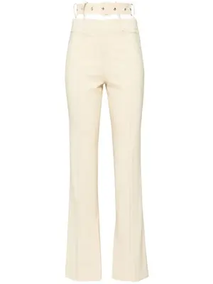 Rokh Belted Flared Trousers