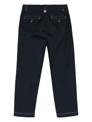 Thom Browne Contrast-stitching Straight-leg Trousers