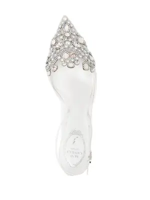 Rene Caovilla Veneziana 50mm Slingback Pumps - White